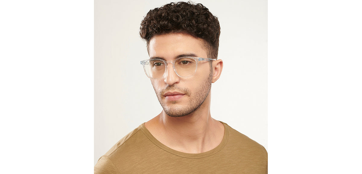 Blue Wayfarer Full Rim Unisex Eyeglasses By Lenskart Blu 204457