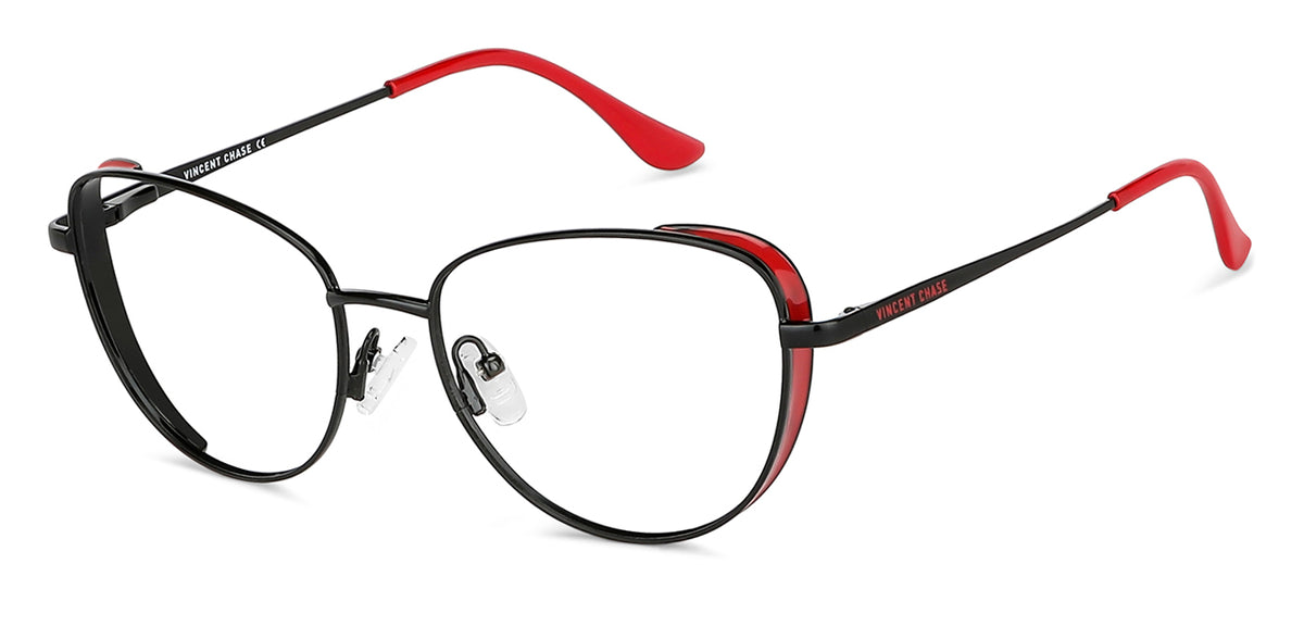 Black Cat Eye Full Rim Women Eyeglasses By Vincent Chase Computer Glasses 149540 Lenskart