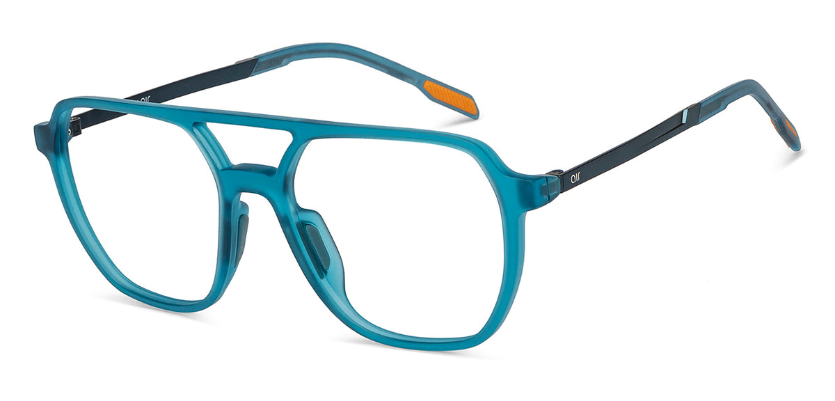 Blue Rectangle Full Rim Unisex Eyeglasses By Lenskart Air 211427